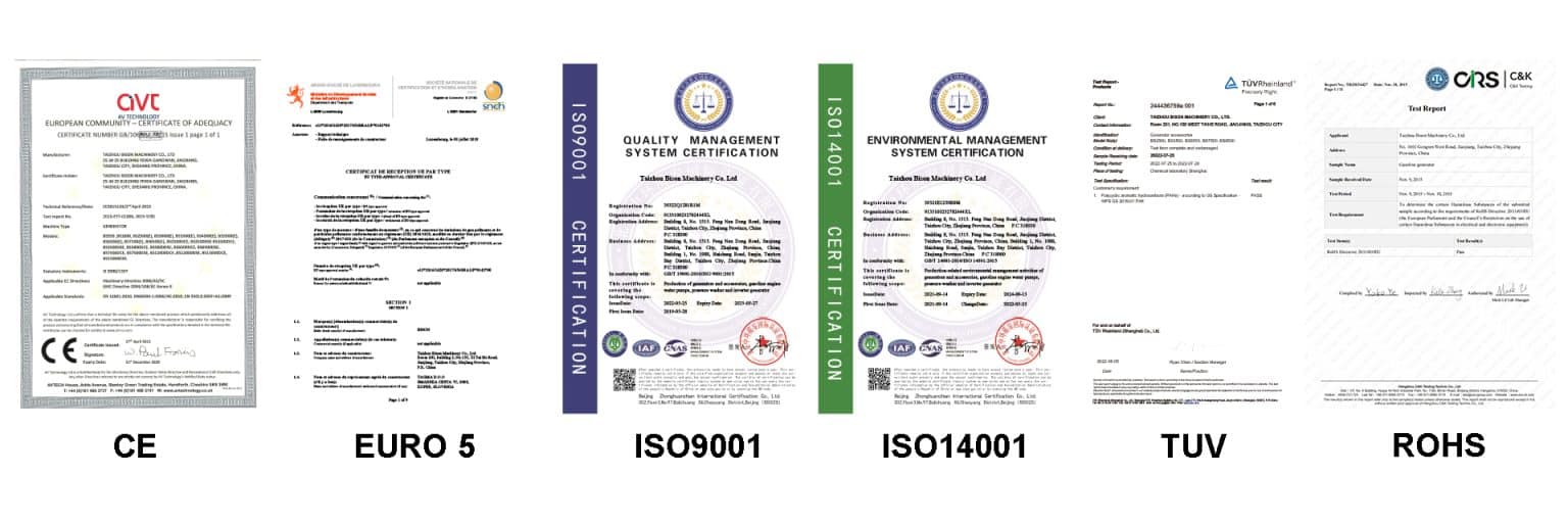 Diesel and Petrol Generator Factory & Certificate - BISON