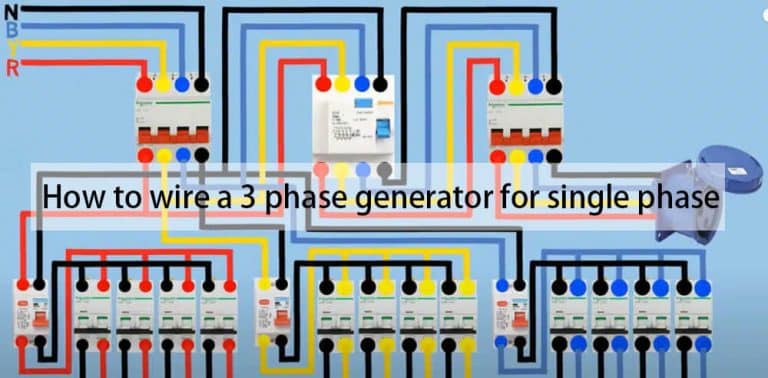 How to wire a 3 phase generator for single phase - BISON