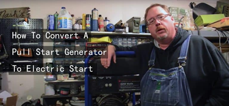 how to convert a pull start generator to electric start - BISON