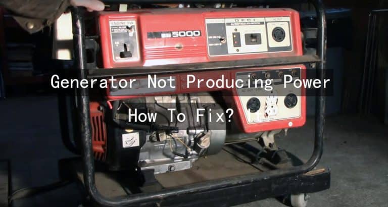 generator not producing power, how to fix it? - BISON