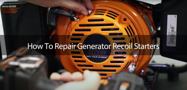 how to repair generator recoil starters - BISON