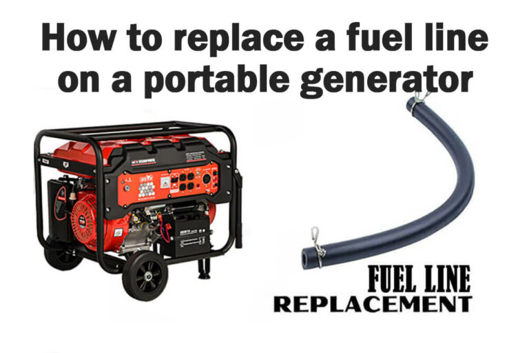 How to replace fuel line on your portable generator - BISON